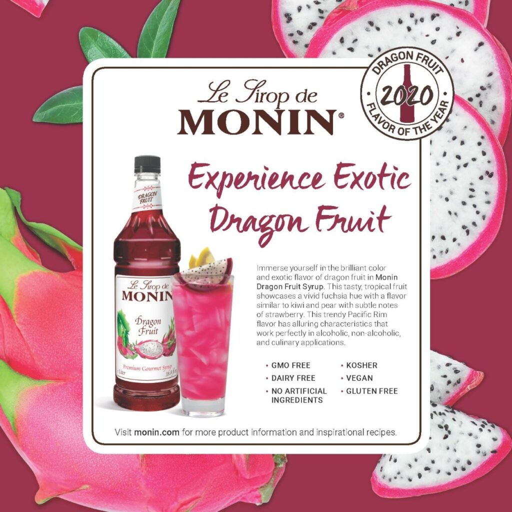 Monin - Dragon Fruit Syrup | Tropical Delight